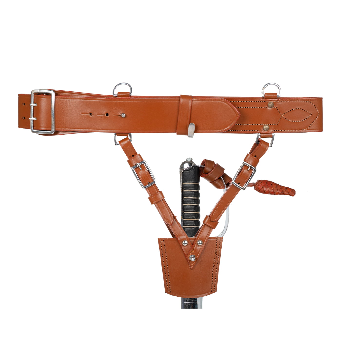 SG CROSS BELT :TAN LEATHER